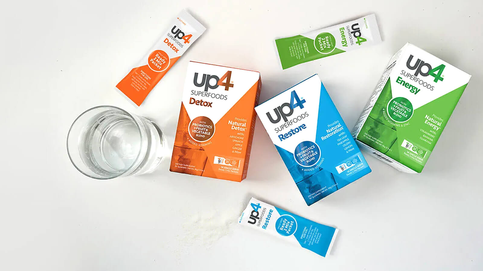 Clean, powerful probiotics and superfoods for your daily nutrition - up4®